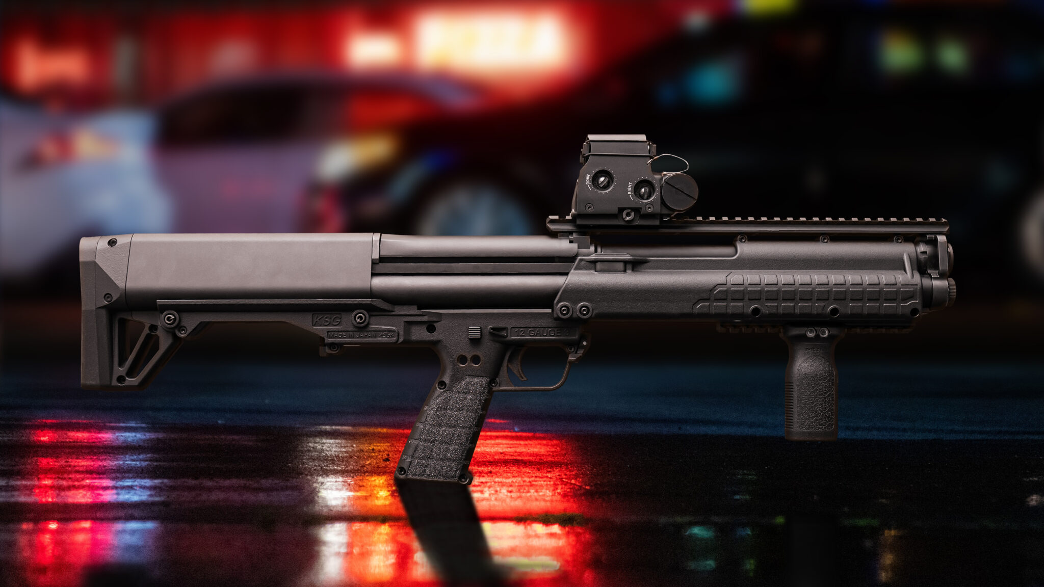 Tokyo Marui KSG Bullpup 4K Wallpaper - Copper and Brass SandGrips